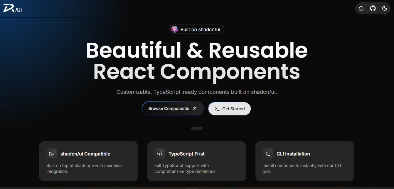 Devvarena UI - Beautiful React Components Built on shadcn/ui